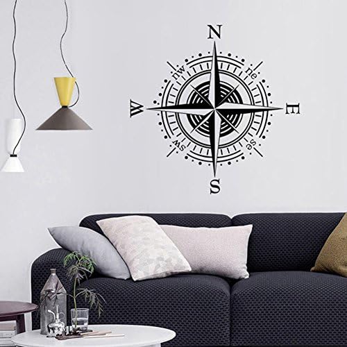 Amazon.com: WMdecal Removable Wall Sticker Peel and Stick Compass Wall ...