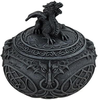 Amazon.com: Veronese Design 7.25" Tall Dragon Chest Decorative Trinket ...