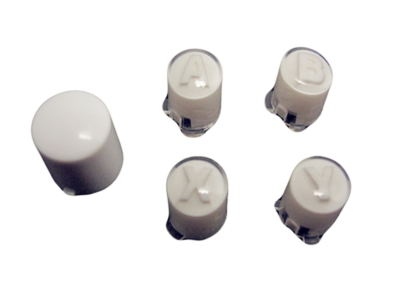 Amazon.com: White Abxy and Guide Buttons for Xbox 360 Controller (A B X ...