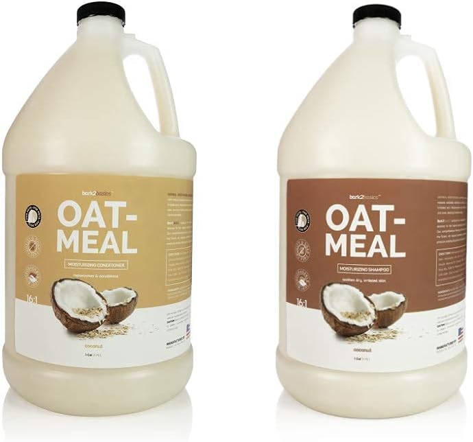Amazon.com: Bark2Basics Oatmeal Shampoo and Conditioner Bundle ...