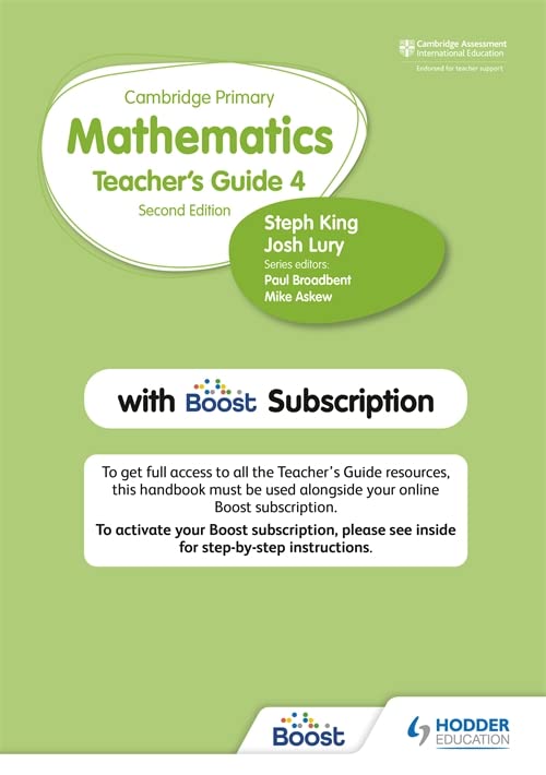 Cambridge Primary Mathematics Teacher's Guide Stage 4 with Boost ...