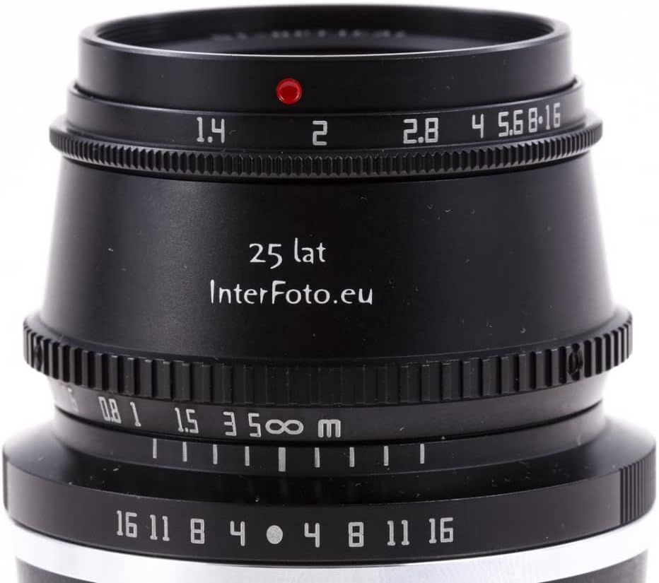 TTArtisan 35 mm F1.4 APS-C Object Connection MFT Mount Black Wide Angle ...