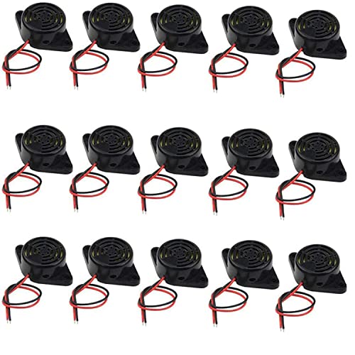RUNCCI-YUN 15 Pcs 12V Electronic Buzzer Alarm Sounder Continuous Buzzer ...