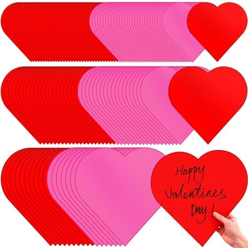 Amazon.com: Yexiya 200 Pcs Valentine's Day Heart Cutouts 3 Sizes 12" 8. ...