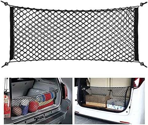 Twilight Garage Universal Rear Cargo Net, Stretchable Elastic Nylon ...