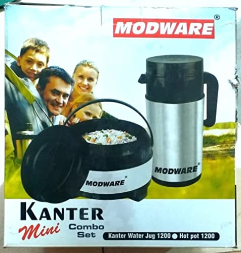 Buy MODWARE Kanter Mini Combo Set- (Kanter Water Jug 1200ml & Hot Pot ...