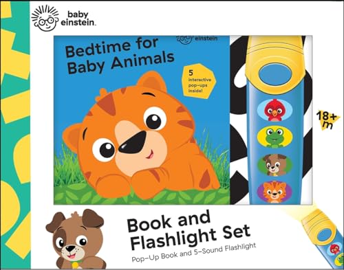 Baby Einstein - Bedtime for Baby Animals Pop-up Book & Flashlight set ...