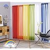 Amazon.com: 6 Piece Rainbow Sheer Window Panel Colorful Backdrop Bright ...