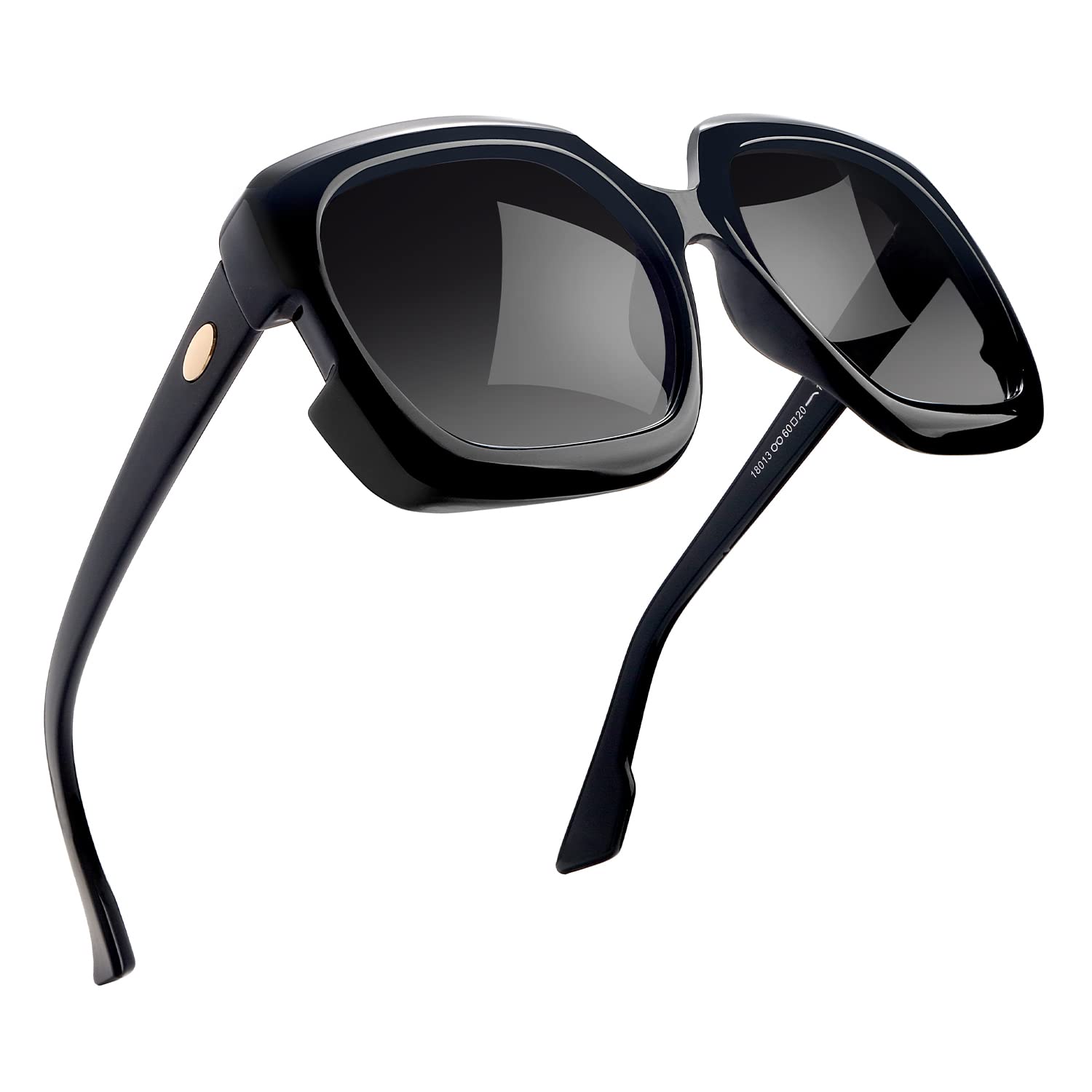 LVIOE Oversized Polarized Square Sunglasses for Women Big Wide Frame ...