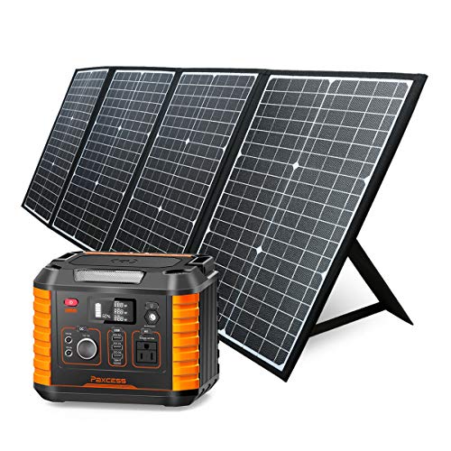 Paxcess 330W Portable Power Station with 120W Solar Panel – Generator ...