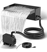 Amazon.com: NFESOLAR Pond Waterfall Spillway Kit, Includes Waterfall ...