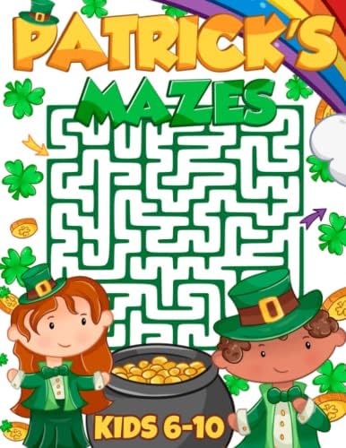 St. Patrick's Day Mazes for Kids 6-10: Gnome Patrick's Day Activity ...