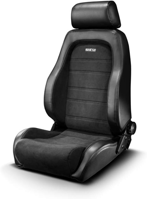 Amazon.com: Sparco Sport Seat R333 - Black/Red - Reclinable : Automotive