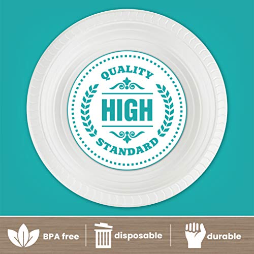 Snapklik.com : Plasticpro 9 Inch Round Plastic Plates Microwaveable