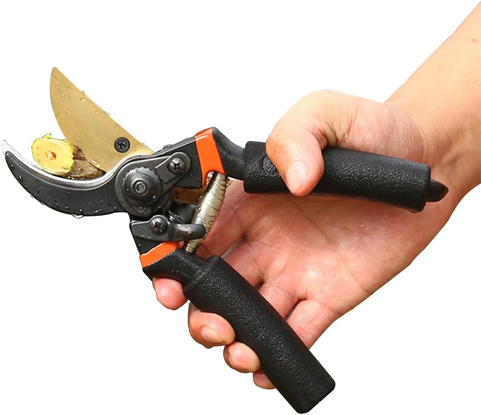 Heavy Duty Garden Secateurs, Bypass Professional Pruning Shears with ...