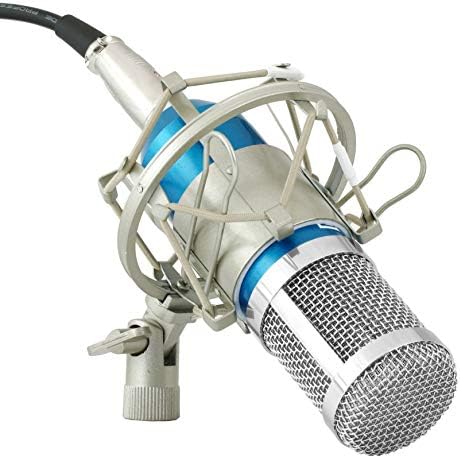 Powerpak Bm 800 Blue Professional Condenser Microphone With Metal Shock ...