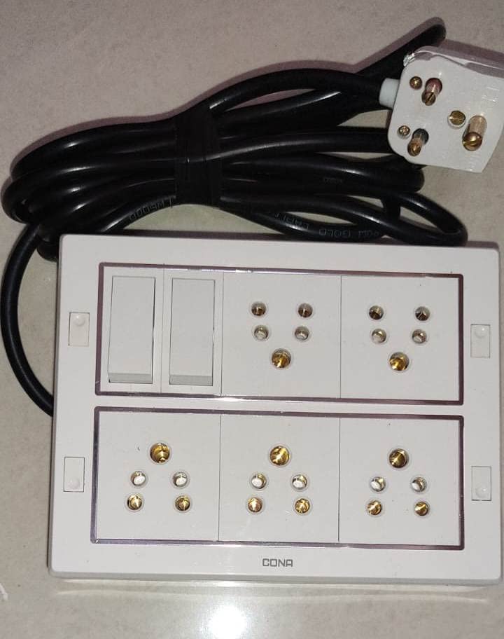 Buy Supriya LED (CONA) 12 Module 6Amps Electric Extension Board with ...