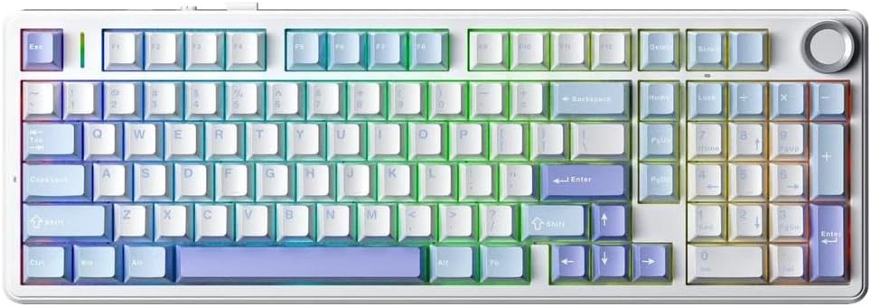 AULA F99 Pro 96 Keyboard, Tri-Mode Wireless Mechanical Keyboard with ...