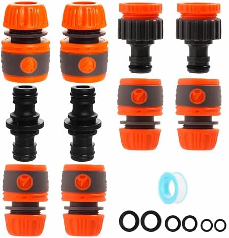 Garden Hose Connectors and Fittings Set - Outside Tap to Hose Adapter ...
