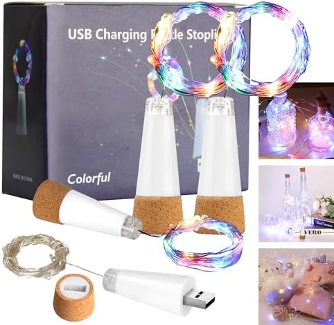 Amazon.com: iMazer Wine Bottle Cork Lights, Rechargeable USB Powered ...