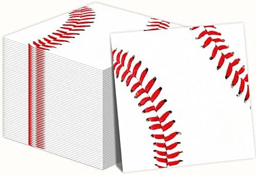 Amazon.com: 40Pcs Baseball Napkins-Baseball Glove Decorations,Baseball ...