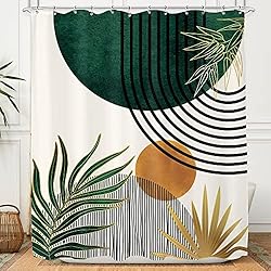Amazon.com: KOMLLEX Mid Century Boho Shower Curtain for Bathroom Decor Abstract Modern Sun ...
