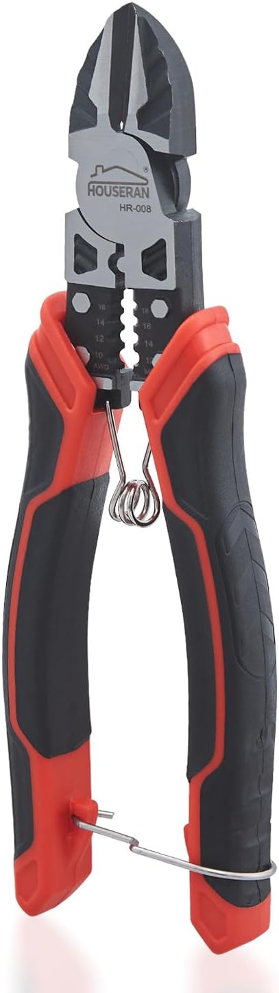 Wire Cutters, HOUSERAN Side Cutters with Wire Stripper and Crimper, 7-1 ...