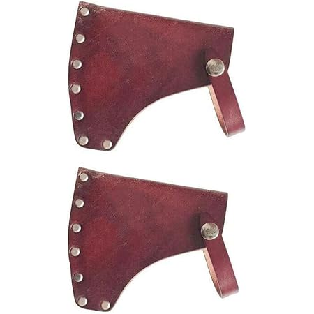 Amazon.com : 2PCS Portable Leather Holder Lanyard Blade Sheath Head ...