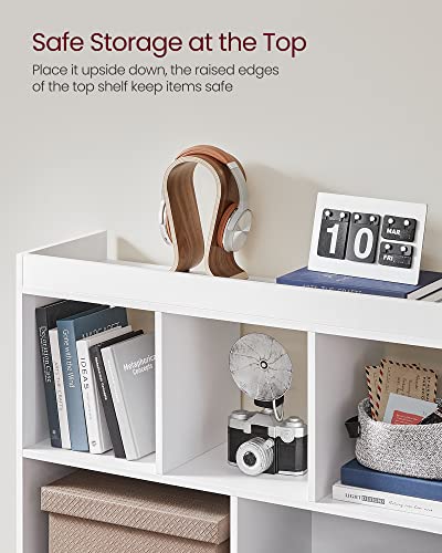 VASAGLE Bookcase, Bookshelf, Freestanding Storage Unit, 8 Open ...