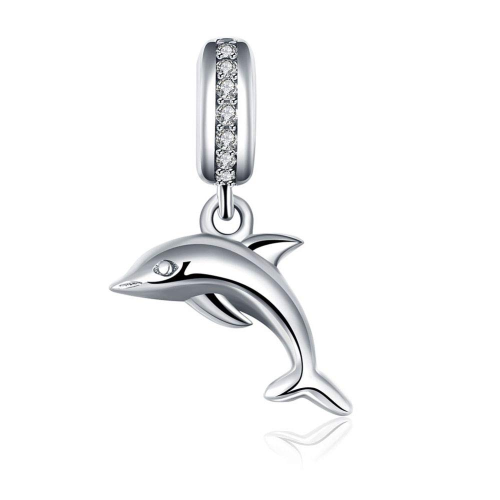 Minijewelryocean Dolphin Charm Fits Pandora Moments Bracelets Women ...