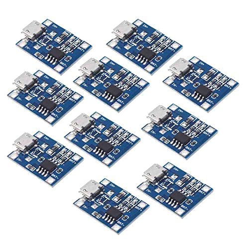 Amazon.com: 10Pcs Micro USB TP4056 Module Board with Protection 5V 1A ...