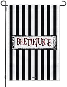 Amazon.com : Beetlejuice Animated Series Logo Garden Yard Flag with ...