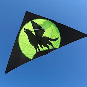 Amazon.com: 2.8m /4m Wolf King Kite Triangle Kite for Adults Outdoor ...