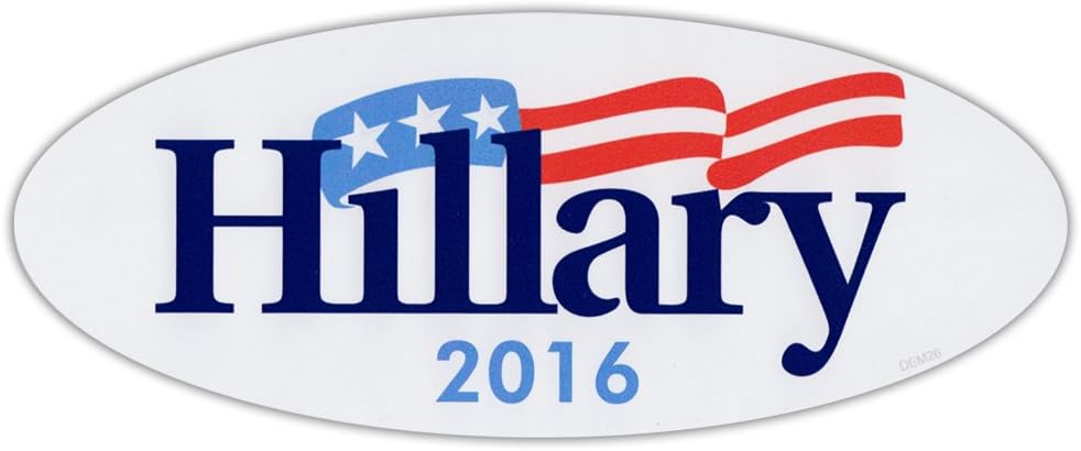 Amazon.com - Oval Bumper Sticker - Hillary 2016 - Vote Clinton 2016 ...