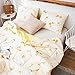 Amazon.com: Twin Size Yellow Comforter Set Yellow Floral Bedding ...