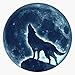 Amazon.com - Howling Wolf, Full Moon, Fullmoon, Wild, Dog, Wolves Vinyl ...