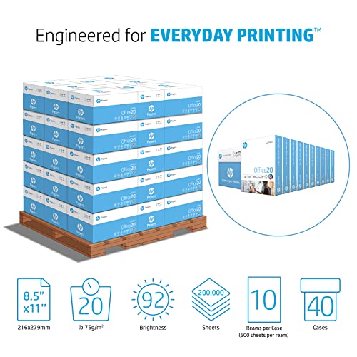 Snapklik.com : HP Printer Paper85 X 11 PaperOffice 20 Lb1 Pallet - 40 ...