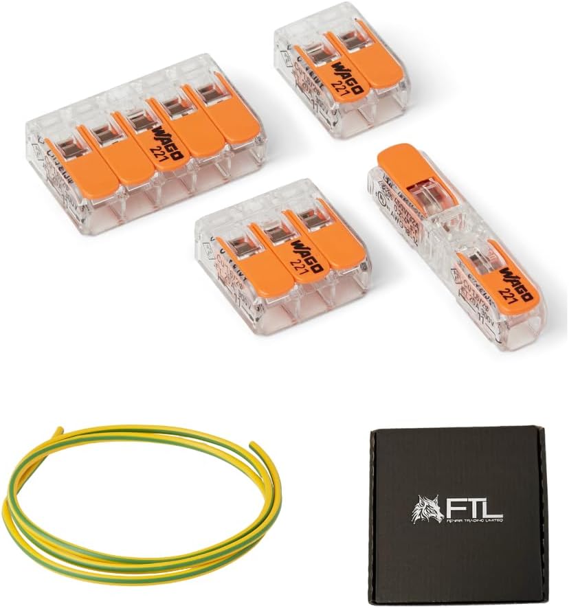 Wago Connectors Set Serie 221 Compact, 25 pieces, 10x 221-412 | 10x 221 ...