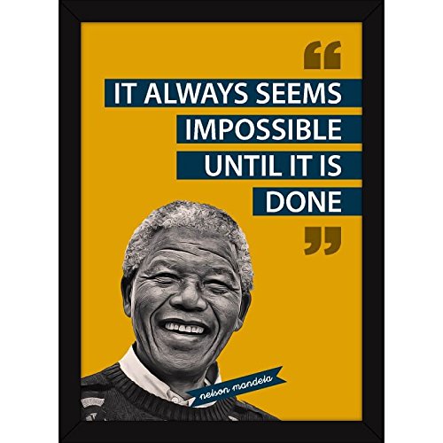 Fatmug 'Nelson Mandela Inspirational Quotes' Poster (Synthetic, 45.99 ...