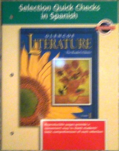 Glencoe Literature Course 1 Grade 6 Selection Quick Checks-Spanish ...