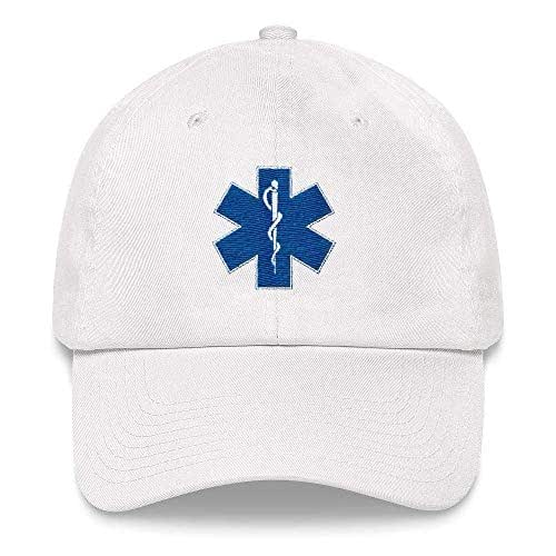 Amazon.com: The EMT Blue Cross Hat | DOCAZ0N Embroidered 6-Panel ...
