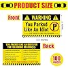 Amazon.com: 100 Pieces Bad Parking Cards You Parked Like an Idiot Cards ...