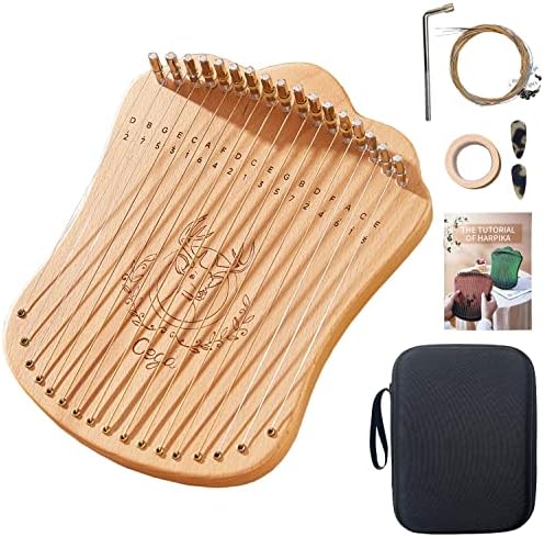 Amazon.co.jp: Bonrina 17 String Wooden Thumb Piano Metal String String ...