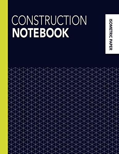 Amazon.com: Construction Notebook: Isometric Paper Composition Book ...