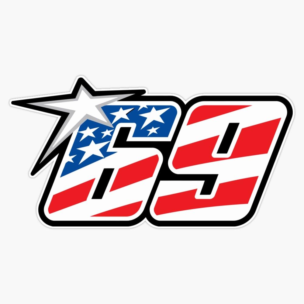 Amazon.com: Nicky Hayden 69 Sticker Bumper Sticker Vinyl Decal 5 ...
