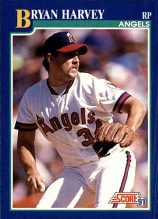 Amazon.com: 1991 Score Baseball Card #108 Bryan Harvey : Collectibles ...