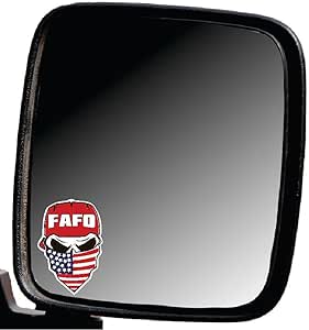 Amazon.com: FAFO Skull American Flag Red White Blue Black Full Color ...