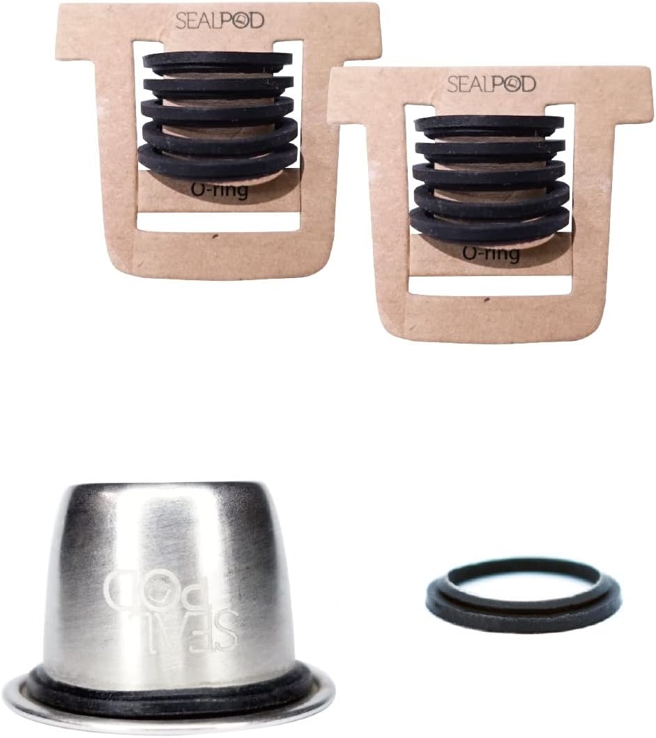 Amazon.com: SEAL POD 矽膠環,適用於可重複使用的膠囊,可補充膠囊,相容於 Nespresso Originalline ...