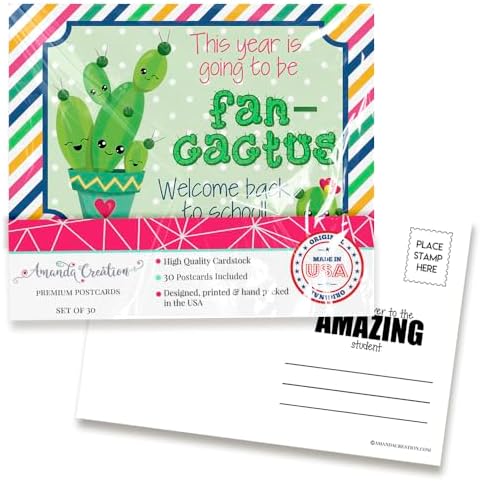 Amazon.com : Funny & Cute Merry Christmas Themed Blank Postcards For ...