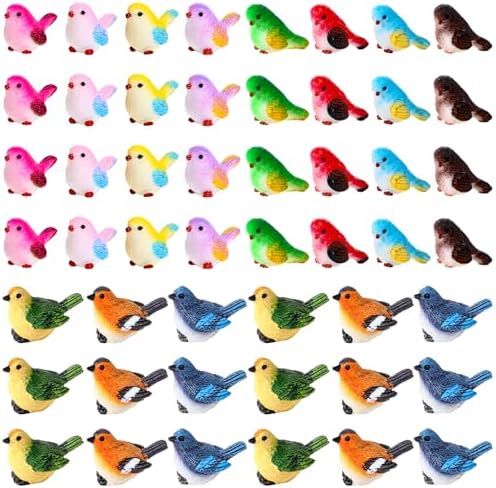Amazon.com: MAOMIA Miniature Bird Decorative Figurines 12 Pcs Mini Bird ...